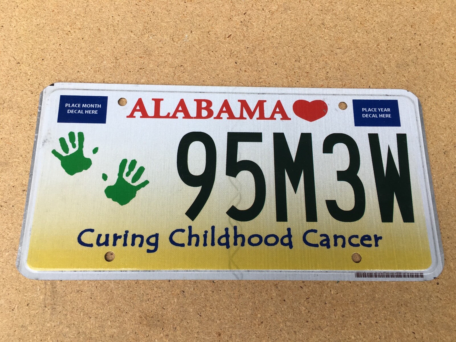 Alabama Specialty License Plate - Curing Childhood Cancer - Flat ...
