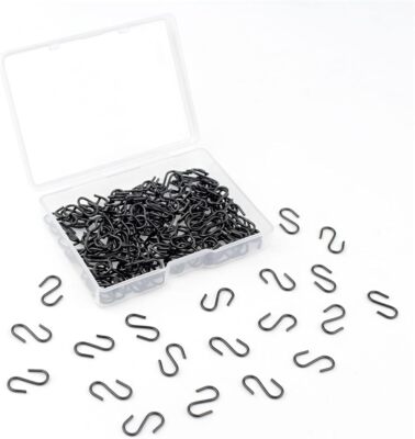 100 Pack Mini S Hooks for Hanging Small S Hook for Jewelry Metal S-hook ...