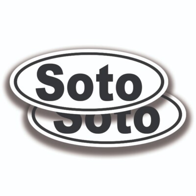 SOTO NAME DECALs 2 Stickers Bogo Car Truck Bumper Window | eBay