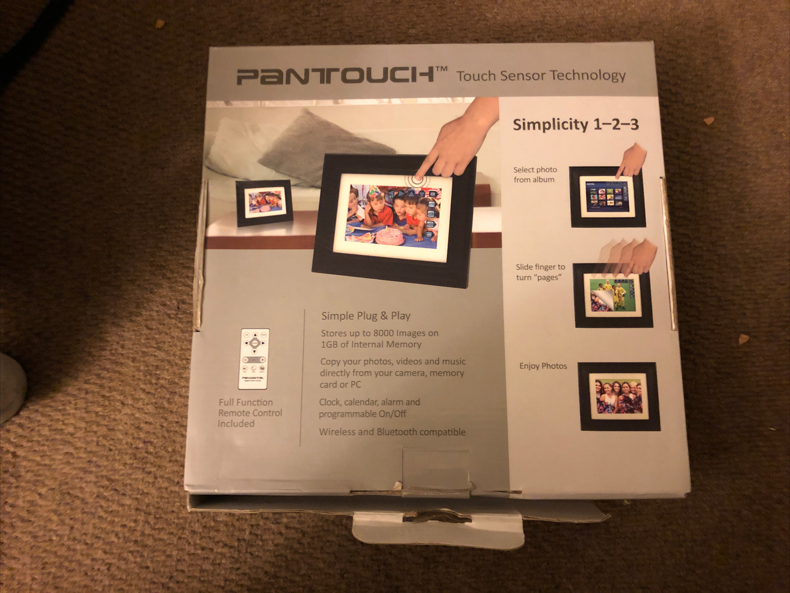 Pantouch By Pandigital 7” LCD Digital Photo Frame 8000 Images | eBay