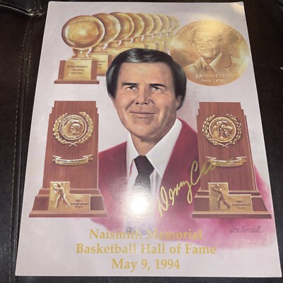 Denny Crum Naismith Memorial Basketball Hall Of Fame 8.5x11 Autographed ...