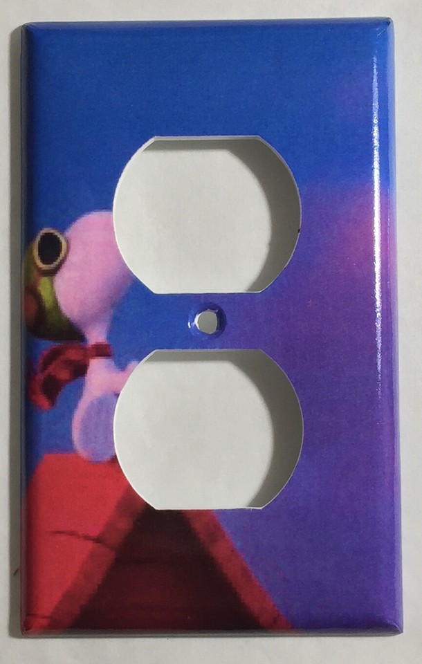 Peanuts Flying Snoopy Toggle Light Switch Outlet Wall Cover Plate Home ...