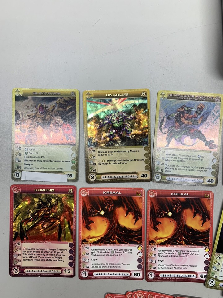 Chaotic Card Lot Of 59 Cards Ultra Super Rare | eBay
