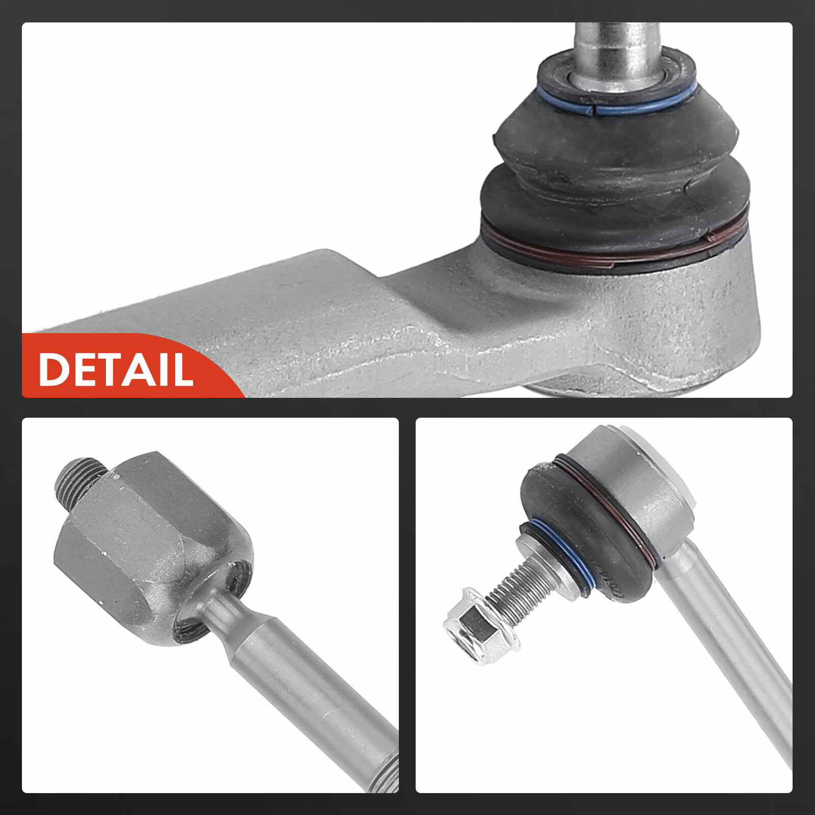 6x Front Stabilizer Sway Bar Link & Tie Rod End for Tesla Model S AWD ...