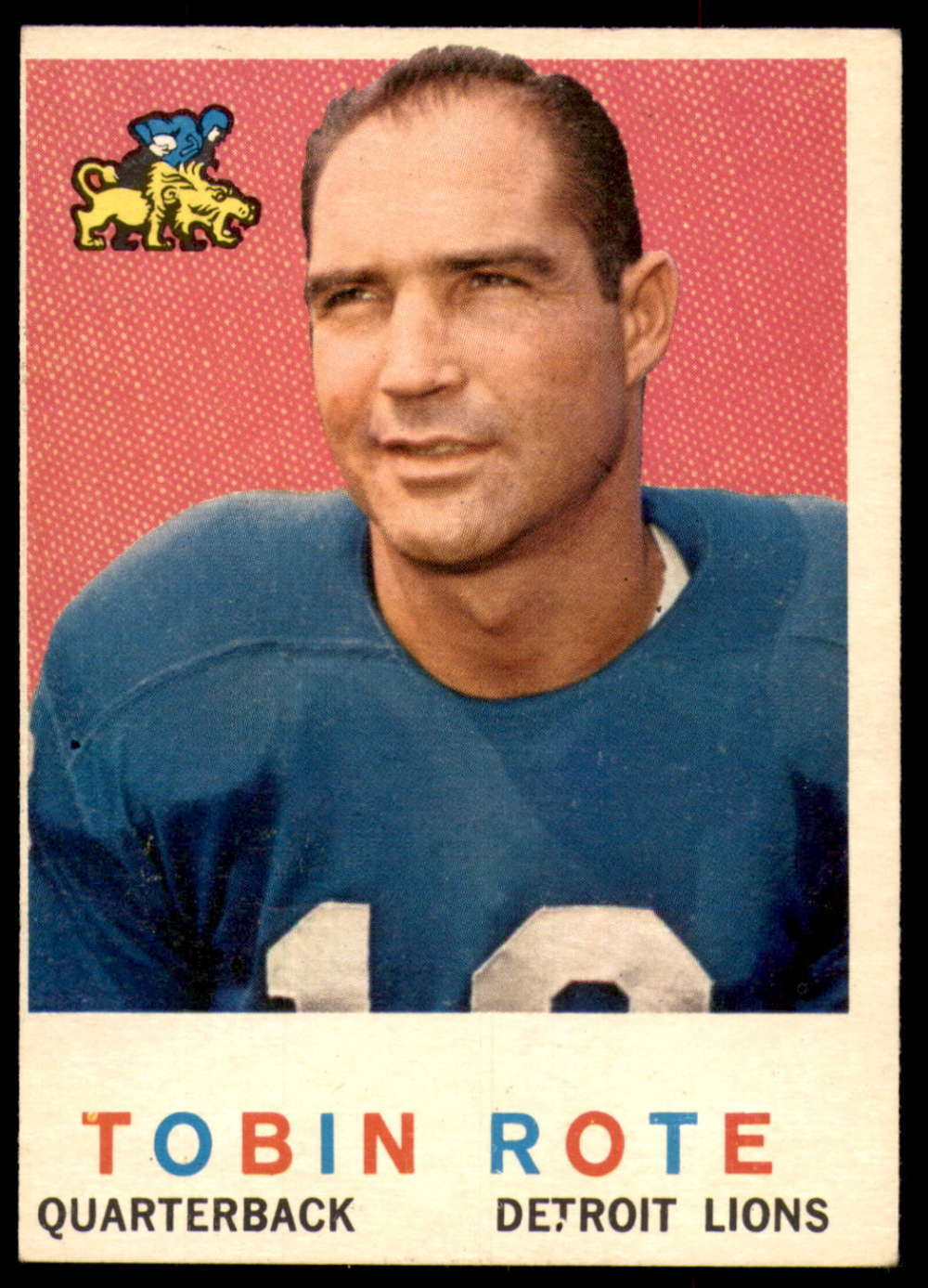1959 Topps #170 Tobin Rote Excellent+ Lions ID:244853 | eBay