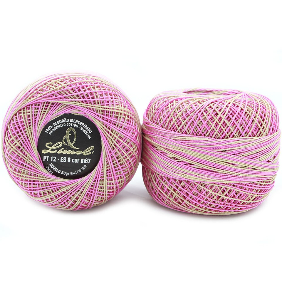 Limol Size 12 Multicolor 50 Grs 100% Mercerized Crochet Thread Cotton ...