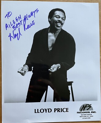 R&B Singer Lloyd Price Autographed Photo | eBay