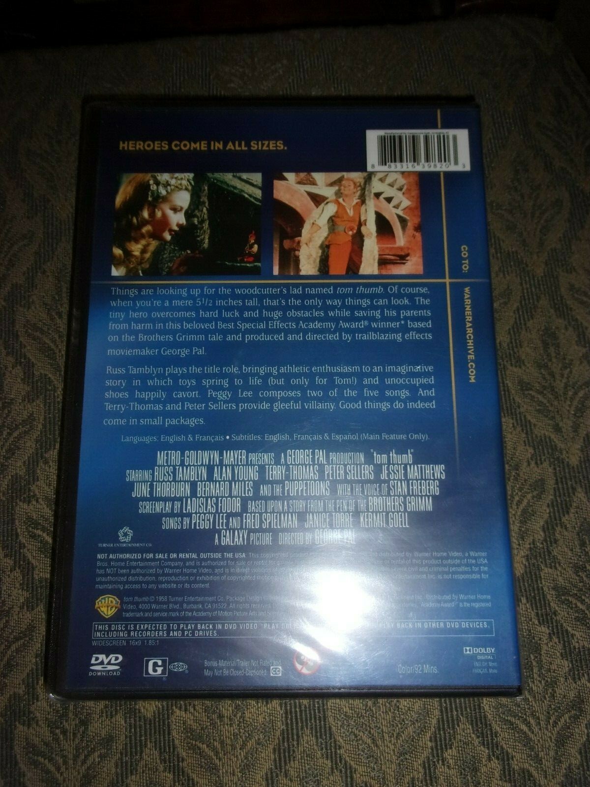 TOM THUMB- DVD-ARCHIVE COLLECTION- NEW/SEALED!! | eBay