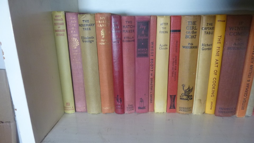 Collection job lot of 50 vintage hardback books, look good on your ...