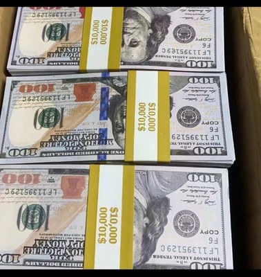 FAKE BANK GAMES PLAY MONEY KIDS CASH PAPER 400 PCS 100 DOLLAR BILLS ...