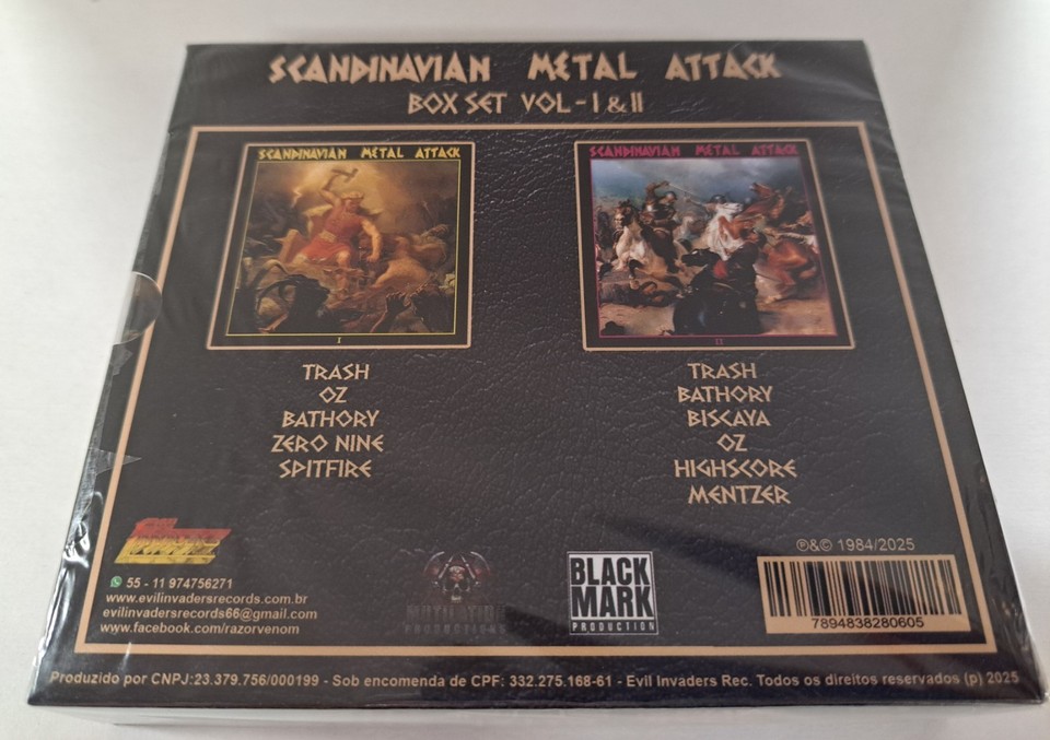 Scandinavian Metal Attack New 2 CD Box Set VOL I & Vol II Brazil OZ ...