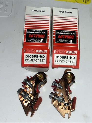Etron Duralife D106PS-HD Ignition Points Fits GM V8 57-74 Set Of 2 Free ...