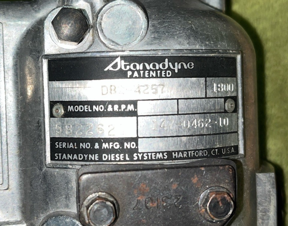 Stanadyne DB2-4257 Diesel Injection Pump 4 Cylinder | eBay