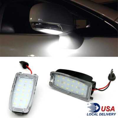 LED Side Mirror Puddle Lights White Lamps Assembly For Land Rover Range ...
