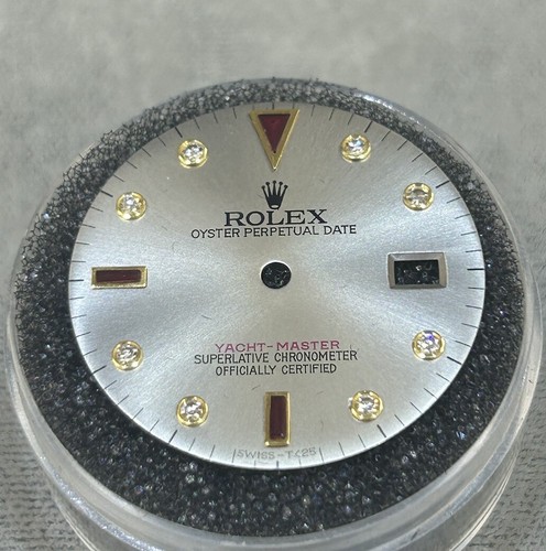 Rolex Yachtmaster Slate Dial Custom Diamond Ruby Markers For Model ...