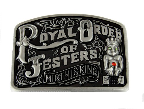 4031949 Royal Order of Jesters Belt Buckle Billiken ROJ Jester Mirth is ...