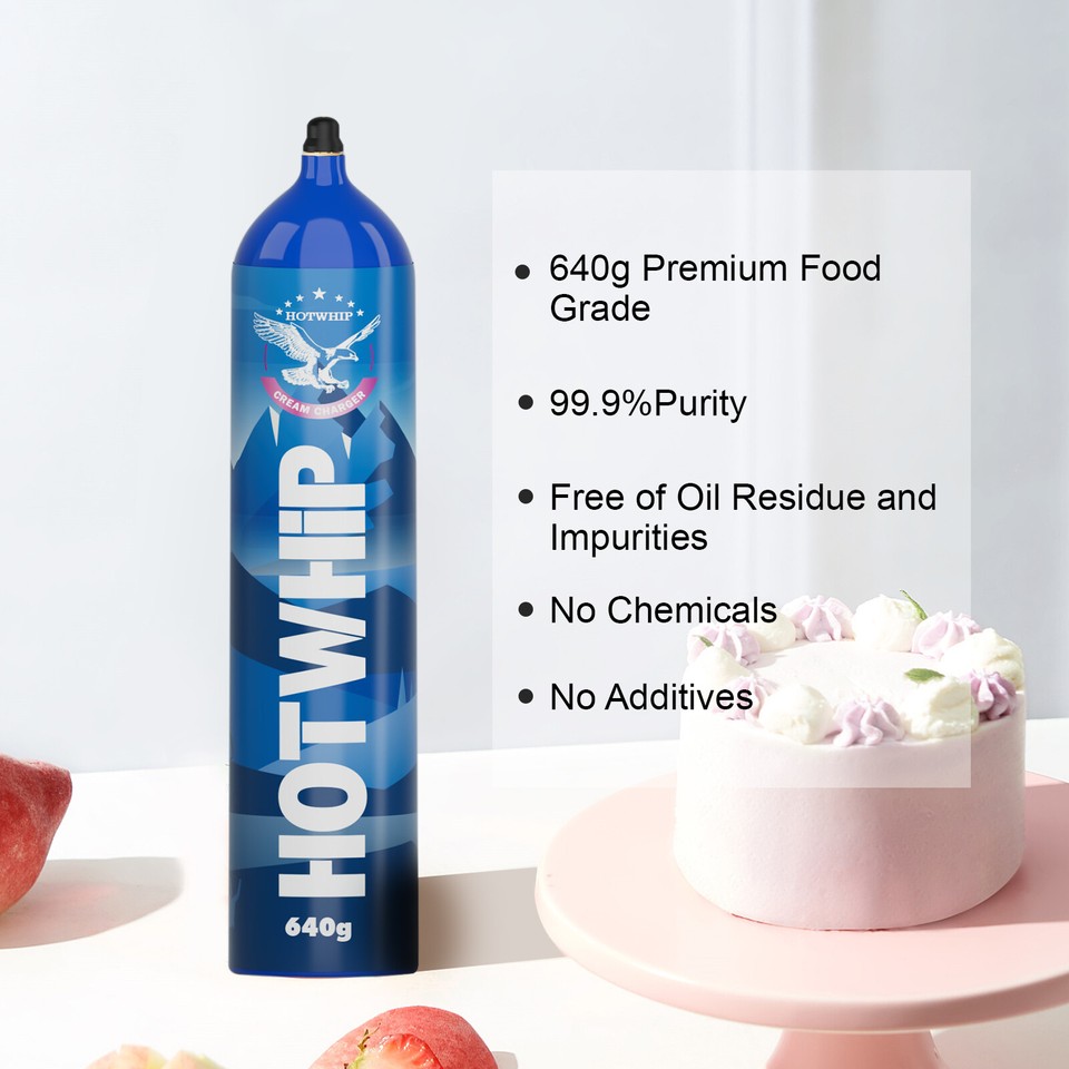 Food Grade Nitrous Oxide Tank Original Flavored N2O Chargers (6, 640g,0 ...