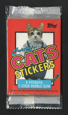 1983 Topps Cats Stickers Unopened Trading Card Pack #A117 | eBay