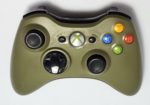 Official Microsoft Xbox 360 HALO 3 Special Edit. Army Green Wireless ...