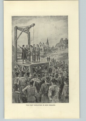 1905 Print American History United States The First Hanging In New ...