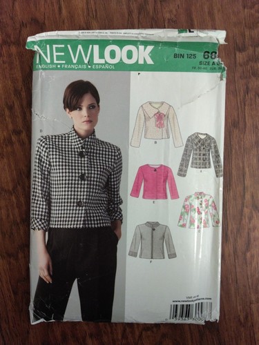 New Look Sewing Pattern 6619 Misses Jacket Crop Variations Sizes 8-18 ...