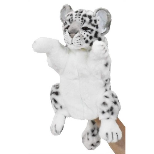 HANSA Snow Leopard Hand Puppet No.7502, 32cm Plush Stuffed Animal From ...
