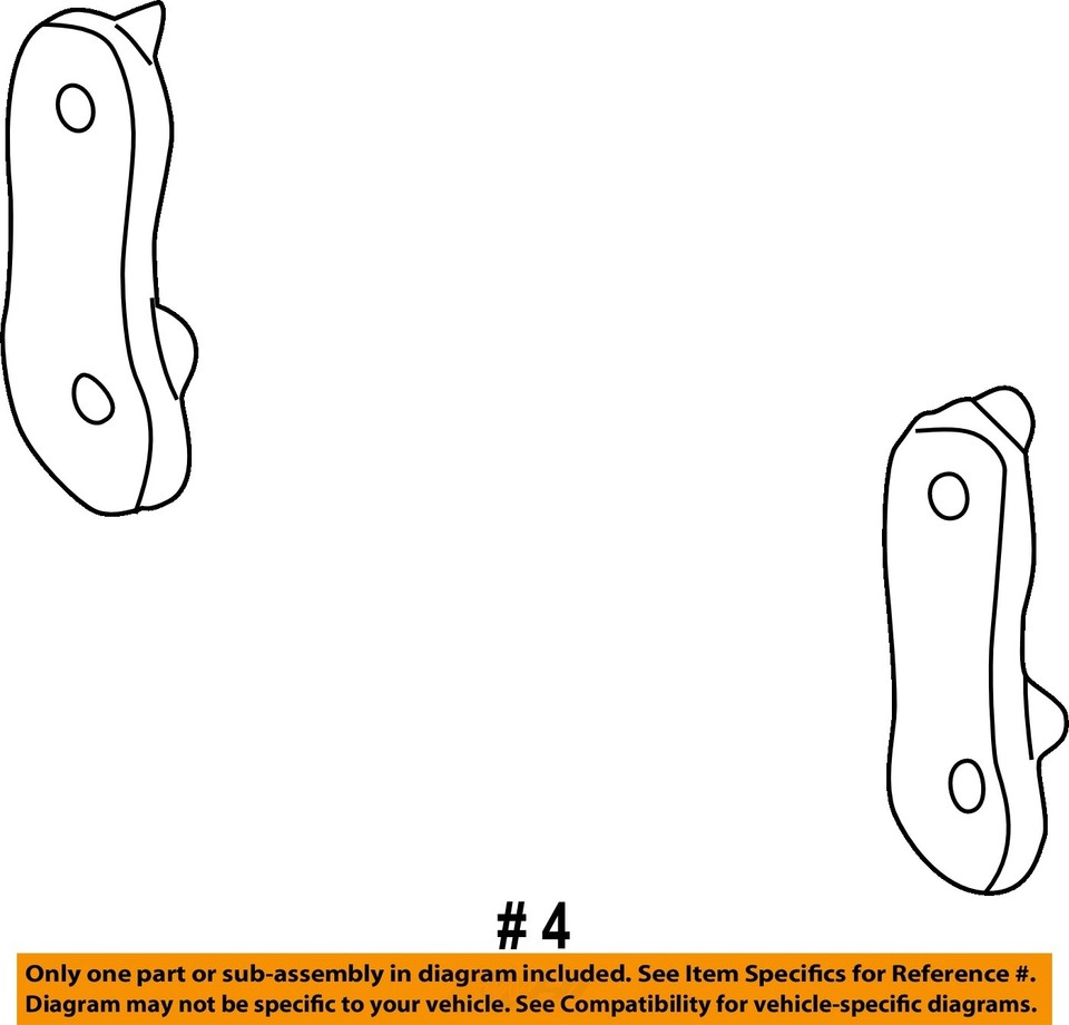 FORD OEM 97-22 Blackwood Front Bumper Bumper Components-Stud Plate ...