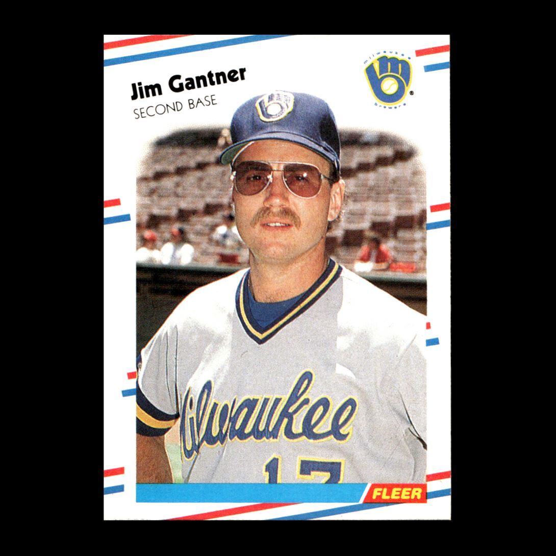 Jim Gantner 1988 Fleer Milwaukee Brewers #165 R326R 65 | eBay
