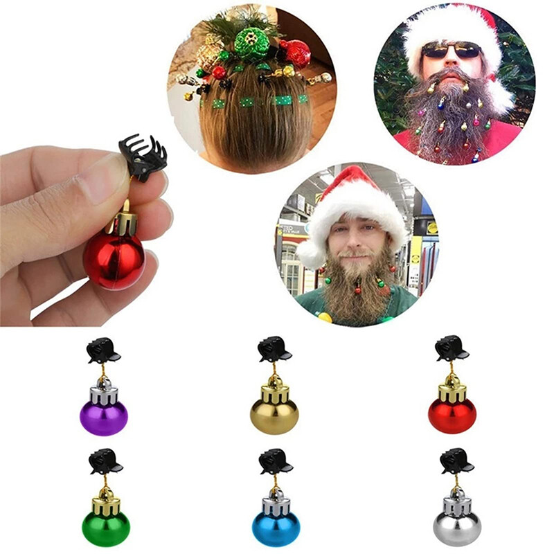 12Pcs Christmas Beard Clips, Bell Shape Santa Claus Beard OrnamenSU | eBay