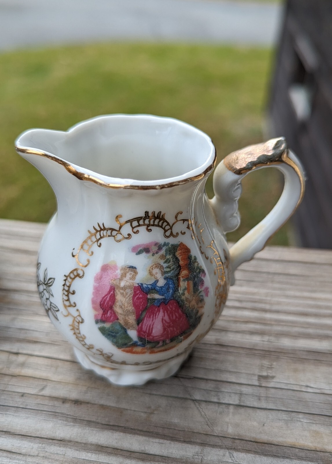 Royal Vienna. Japan. Creamer or Individual Syrup Pitcher. Courtship ...