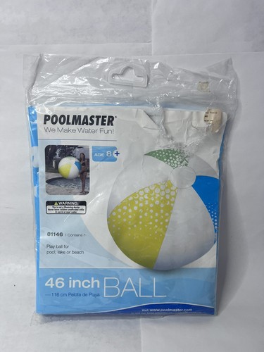 NOS Inflatable Jumbo Beach Ball 46" 2011 Outdoor Poolmaster Large. Free ...