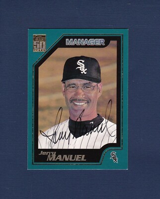 Jerry Manuel signed Chicago White Sox 2000 Topps baseball card | eBay