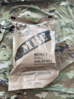 Military MRE Meal Ready To Eat - Menu 1 - Chili with Beans | eBay