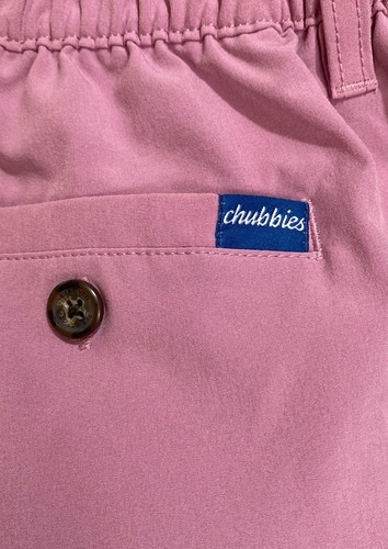 Chubbies Shorts Mens XL Mauve Pink 6" Stretch Elastic Waist Drawstring ...