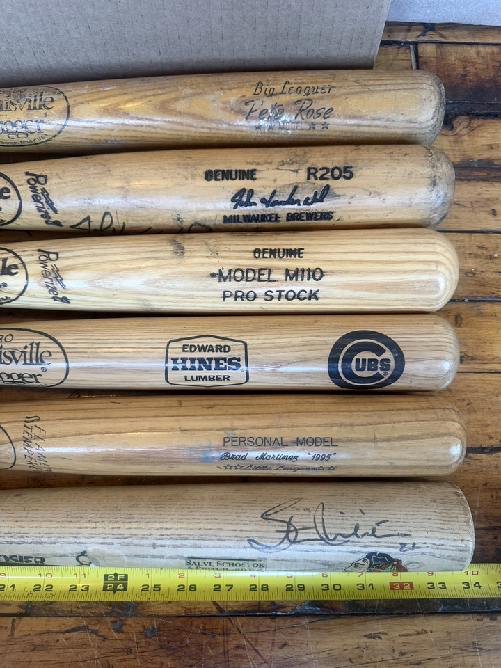 Vintage Louisville Slugger Big Leaguer 125 M110 Pro Stock Baseball Bat ...