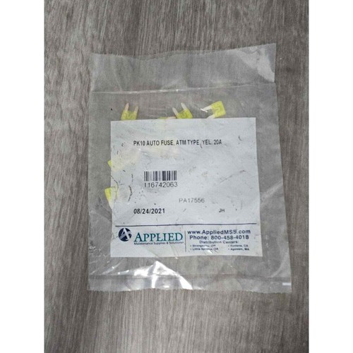 10 Pack AUTO FUSE ATM TYPE 20AMP Applied MSS PA17556 | eBay