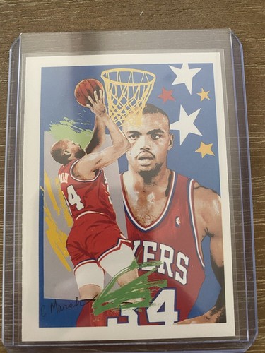 1990-91 NBA Hoops - Art Card Team Checklist Charles Barkley #374 for ...