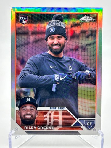 RILEY GREENE 2023 TOPPS CHROME UPDATE IMAGE VARIATION ROOKIE #USC128 JC ...