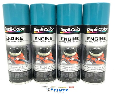 DupliColor DE1610-4 PACK Pontiac Blue Engine Enamel Paint w/ Ceramic ...