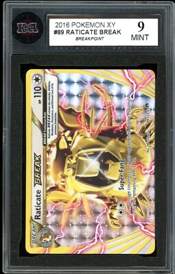 2016 Pokemon Break point #89 Raticate Break KSA 9 Mint | eBay