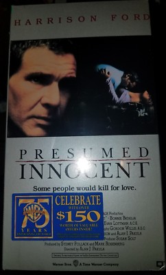 Presumed Innocent (VHS, 1991) New and Sealed 85391203438| eBay