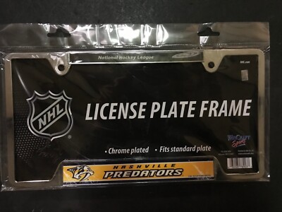 Nashville Predators Metal License Plate Frame Chrome Finish FREE ...