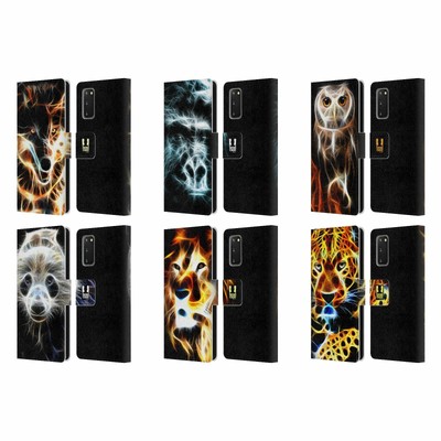 HEAD CASE DESIGNS WILDFIRE LEATHER BOOK CASE & WALLPAPER FOR SAMSUNG ...