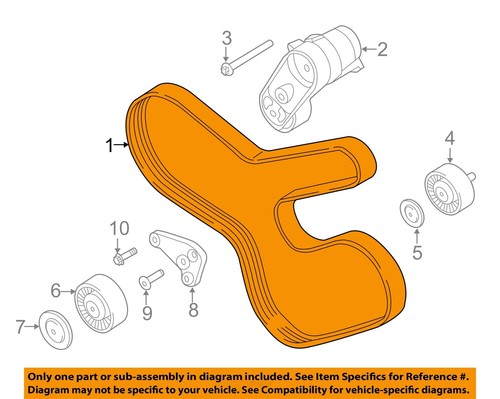 BMW OEM 10-19 535i GT xDrive Cooling Belts Pulleys-Serpentine Belt ...