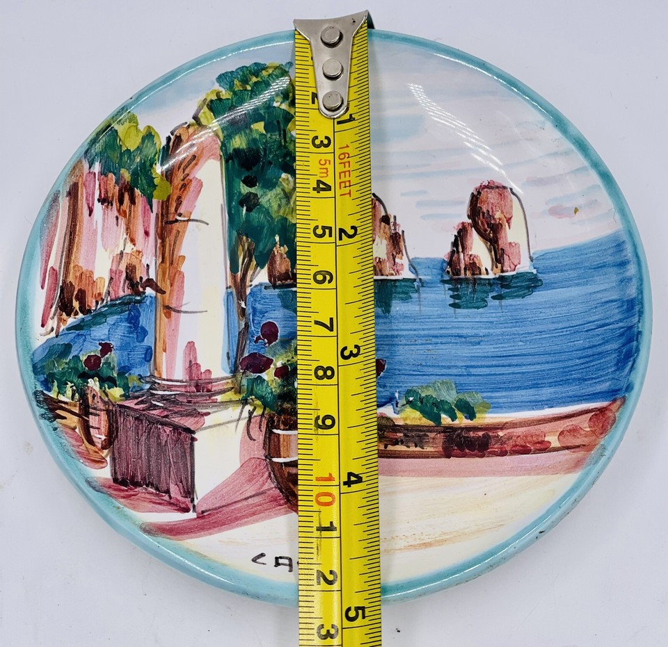 Vintage Plate Hand painted Capri Italy 5” unique rare | eBay