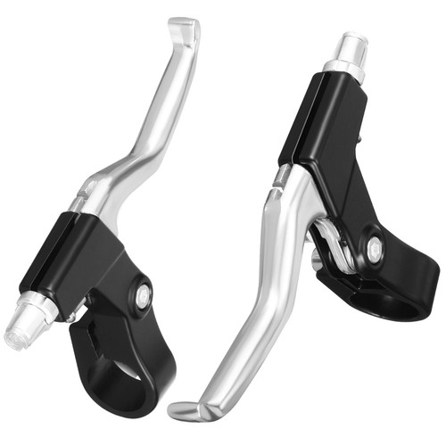 2 Pcs Brake Lever Mount Bike Set Universal Handle Metal Brakes ...