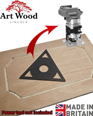 Hikoki M1808DA Triangular Triangle trim router sub-base door pattern ...