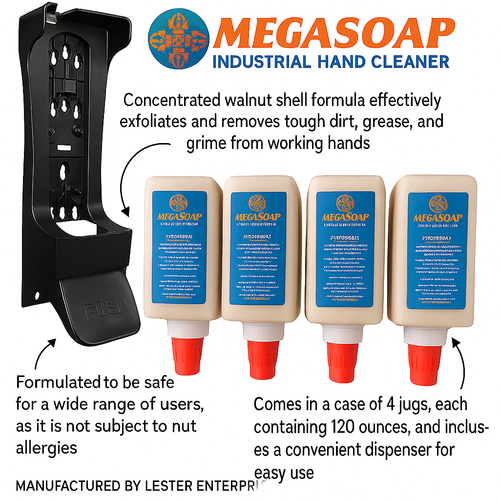 BEST WALNUT SHELL INDUSTRIAL-MECHANICS-HAND CLEANER-HAND SOAP-CASE W ...