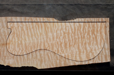 AWESOME QUILTED MAPLE 21 1/8" X 8 1/4" X 3/4" GUITAR, LUTHIER, CRAFT ...