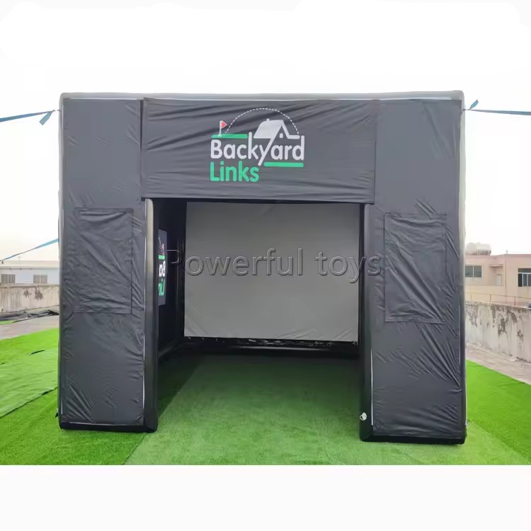 Air Sealed Portable Outdoor Inflatable Golf Simulator Tent Inflatable ...